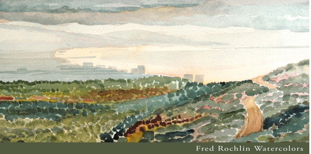 Western datebook: Old man with a paint brush : Chance of Rain