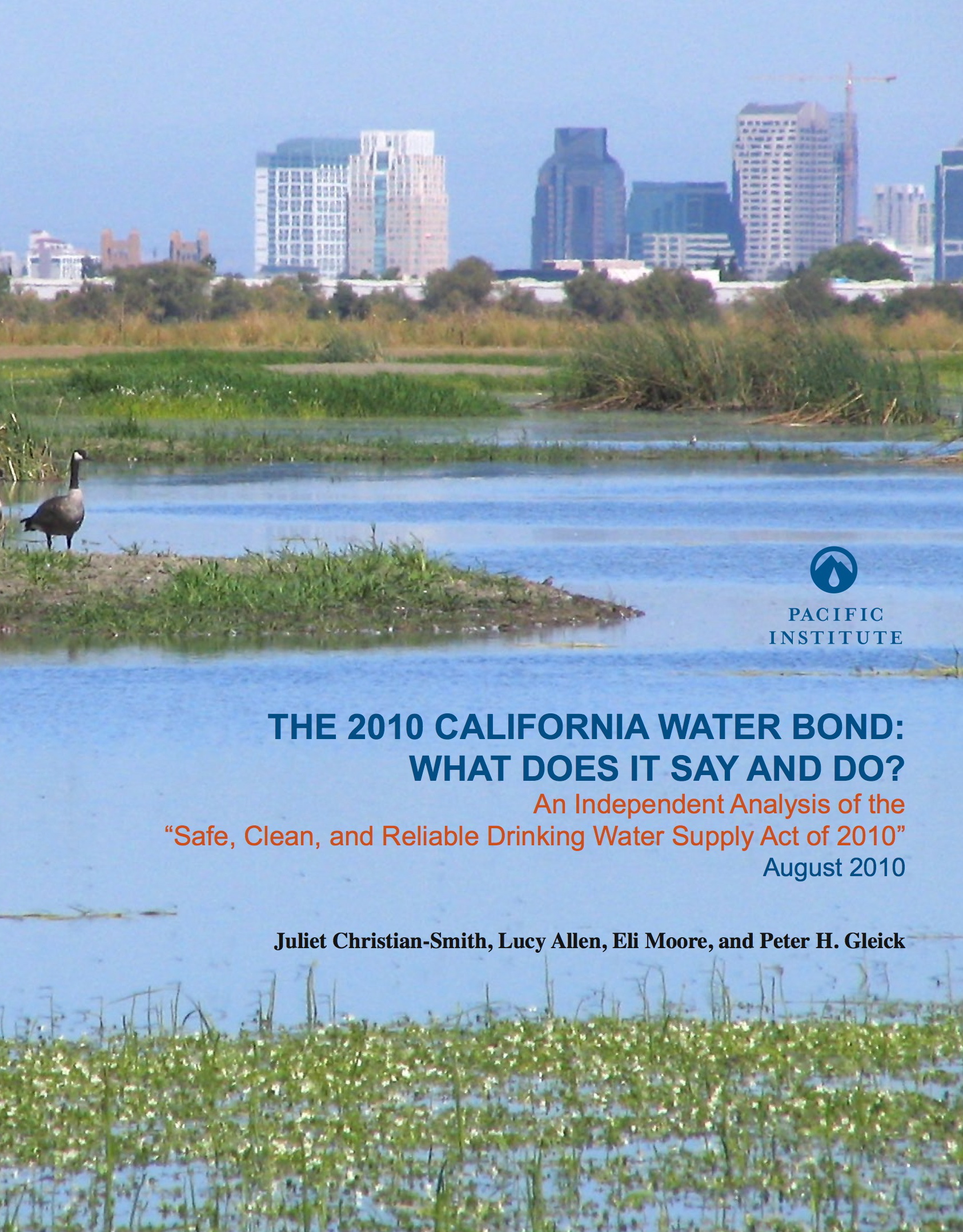 Prop 18 analyzed by The Pacific Institute : Chance of Rain